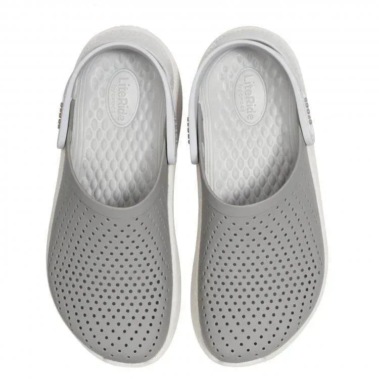 כפכף קרוקס אפור/לבן Crocs literide Clog Grey/White 204592-06J – AroSport