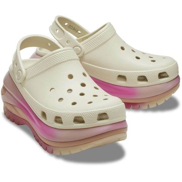 כפכפי קרוקס פלטפורמה במהדורה מיוחדת Crocs Mega Crush Colordip clog 208 – AroSport