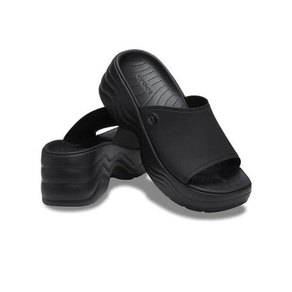 כפכפי פלטפורמה קרוקס לנשים Crocs Skyline Slide 208182-001 Black – AroSport
