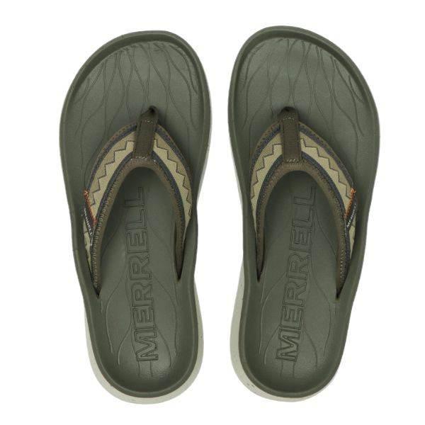 כפכפי התאוששות מירל לגבר Merrell HUT ULTRA FLIP OLIVE J004917 – AroSport